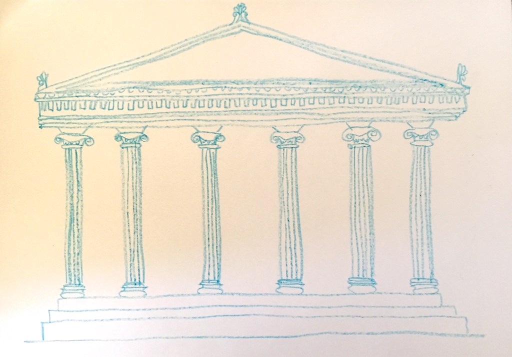 Roll-and-Draw! a Classical Temple – Antik templomépítészet dobókockával ...