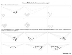 Kétiránypontos térbeli labirintus – Two point perspective 3D maze ...