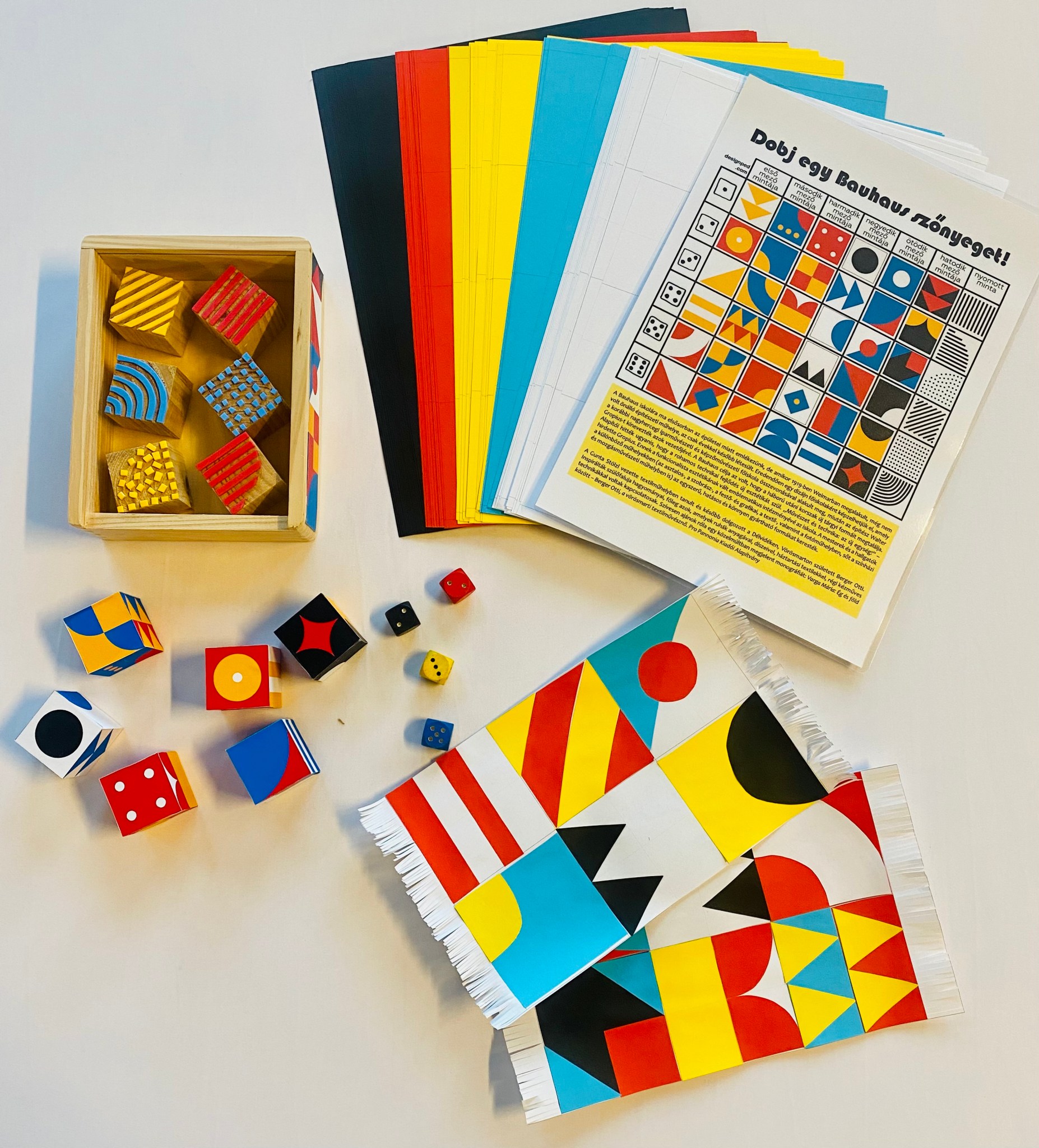 Roll and Draw! Bauhaus Style Rug – Dobj egy Bauhaus szőnyeget! – design.edu.art