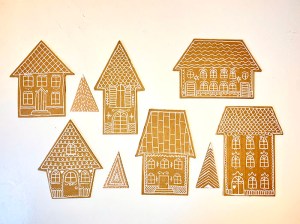 Roll and draw! Gingerbread Houses – design.edu.art