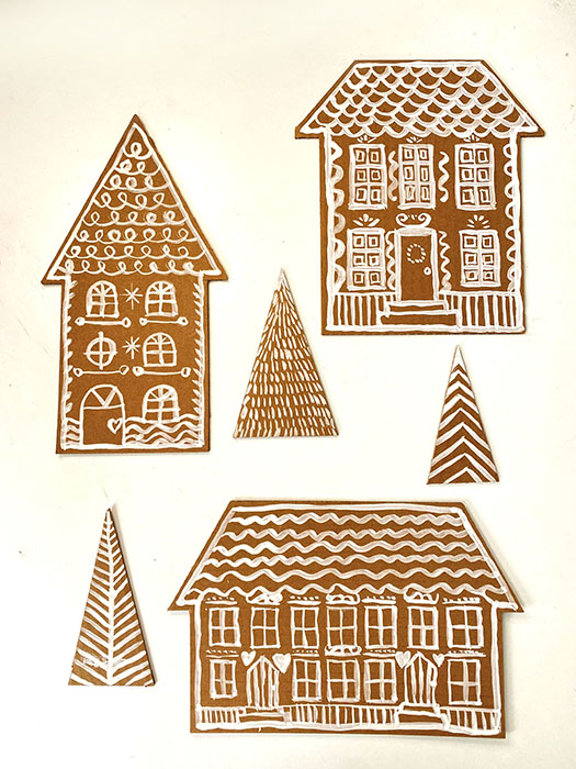 Roll and draw! Gingerbread Houses – design.edu.art